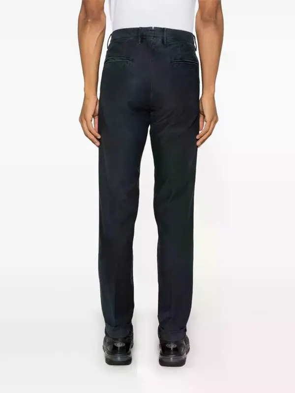 Incotex Logo-embroidered Trousers - Blue