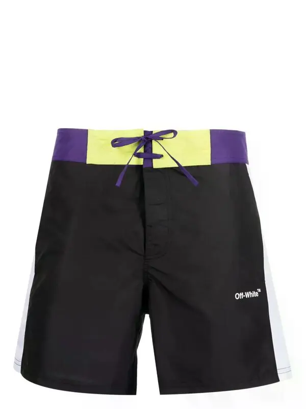 Off-White Arrows-print Swim Shorts