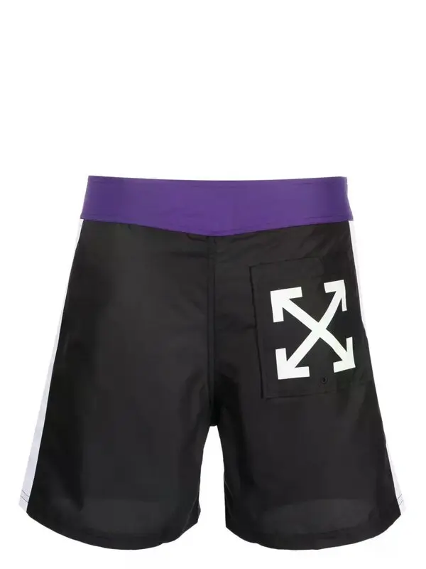 Off-White Arrows-print Swim Shorts