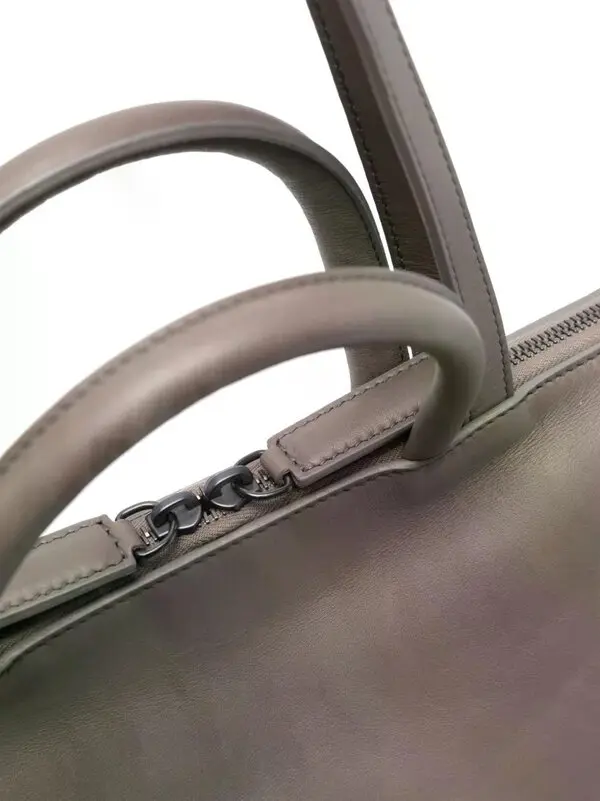 Marsèll 4 Dritta Logo-debossed Leather Tote Bag - Grey