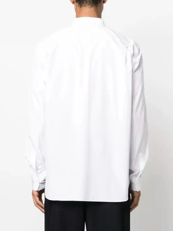 Comme Des Garçons Patch-pocket Cotton Shirt - White
