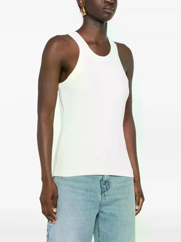 Closed Logo-embroidered Ribbed Tank Top - Neutrals