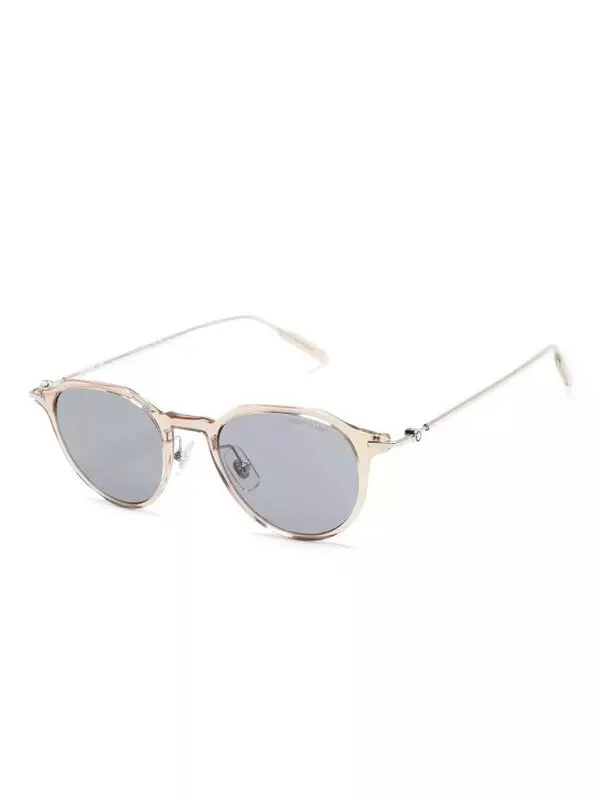 Montblanc Round-frame Sunglasses - Neutrals