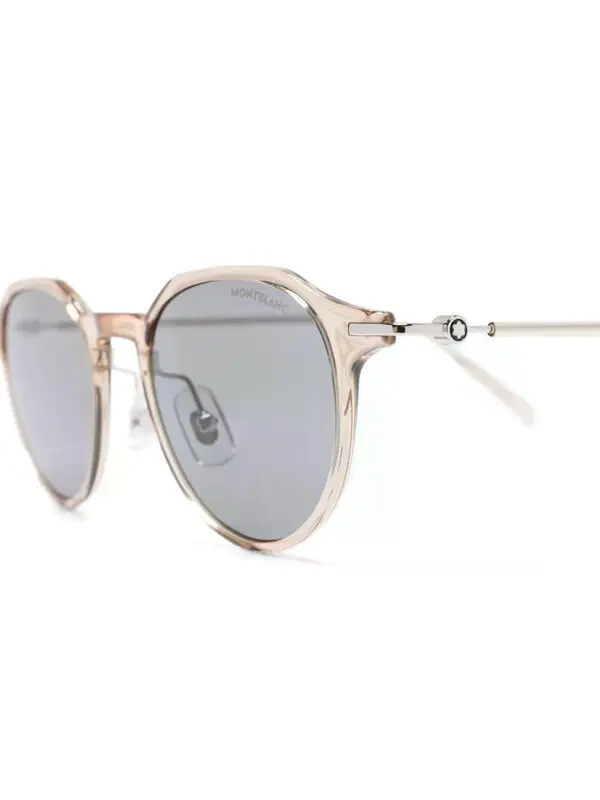 Montblanc Round-frame Sunglasses - Neutrals