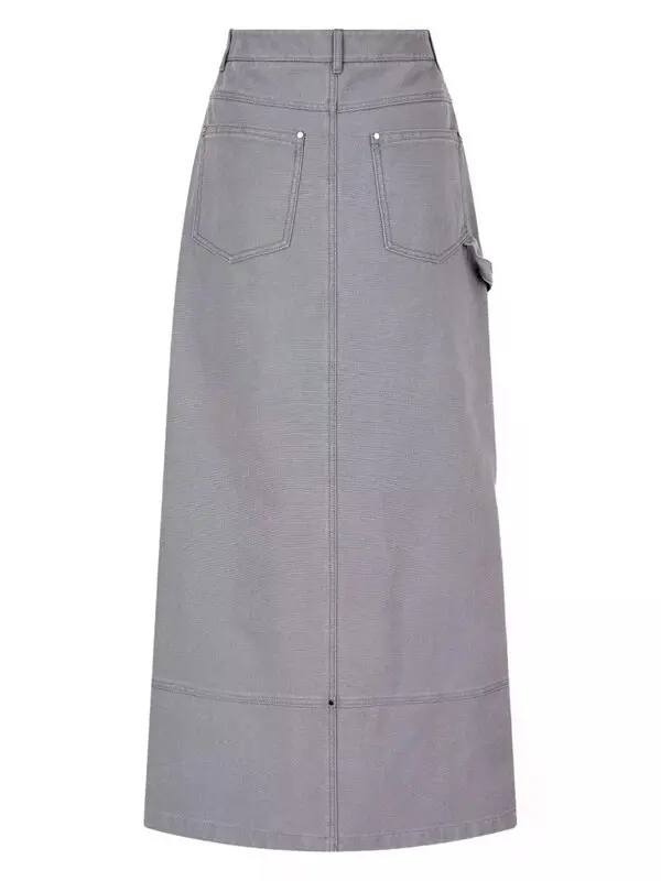 STUDIO TOMBOY Cotton Midi Skirt - Blue