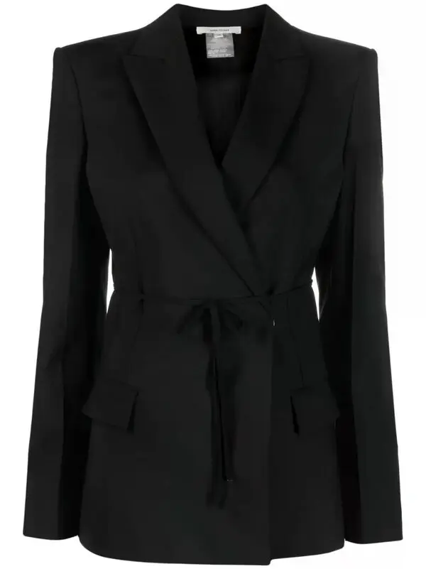 NENSI DOJAKA Belted Wool-blend Blazer