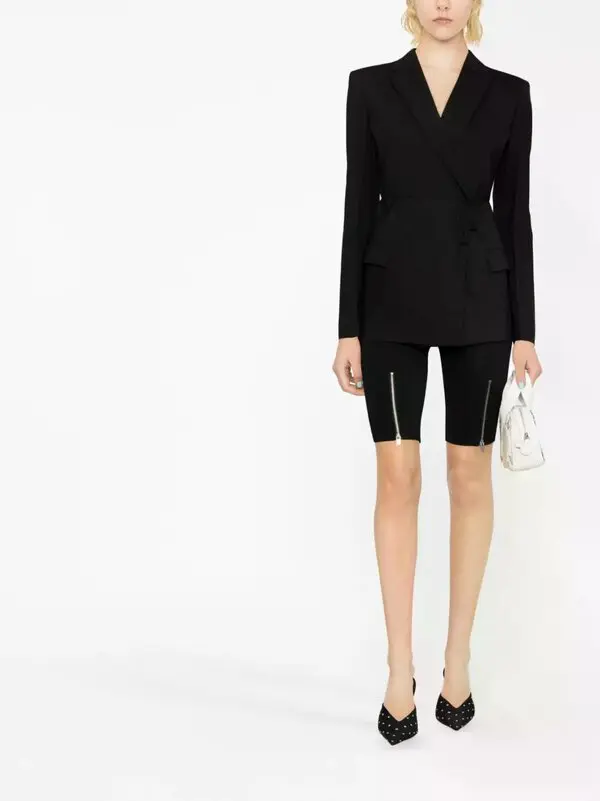 NENSI DOJAKA Belted Wool-blend Blazer