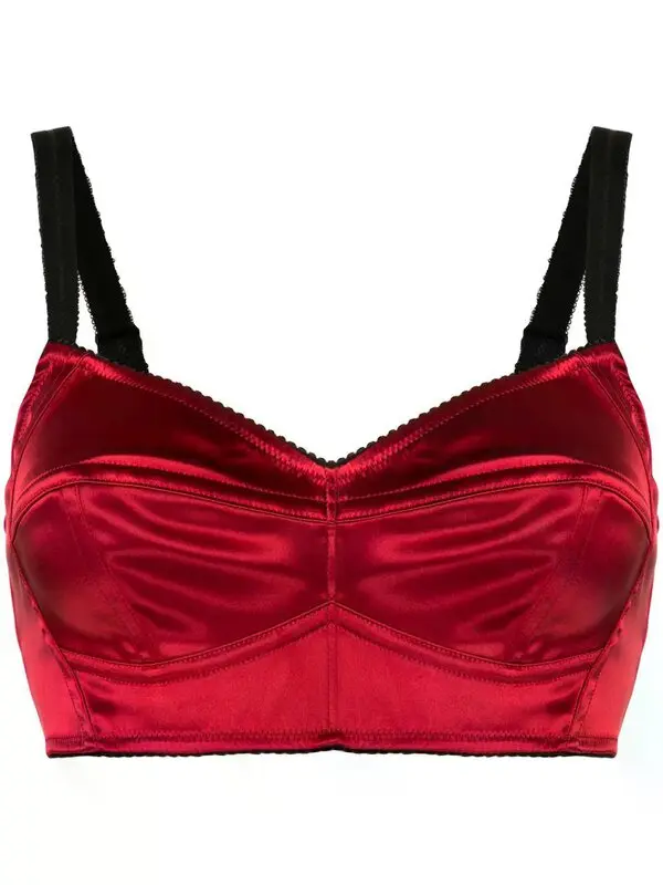 Dolce & Gabbana Satin Bustier Top