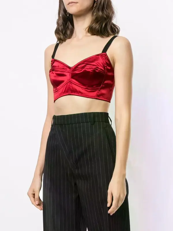Dolce & Gabbana Satin Bustier Top