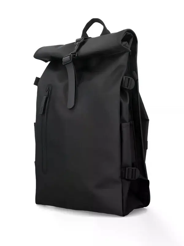 Rains Large Rolltop Backpack - Black