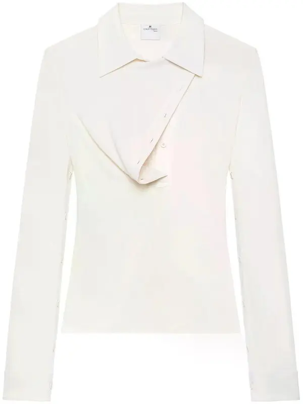 COURREGES Oblique Top - White
