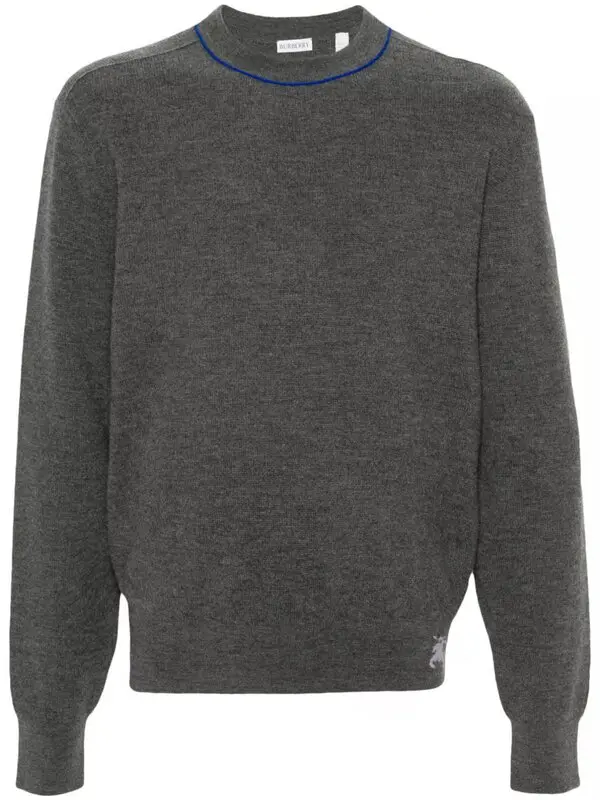 Burberry Equestrian Knight Intarsia Knit Sweater