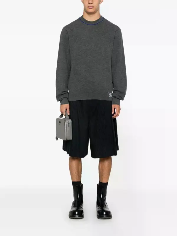 Burberry Equestrian Knight Intarsia Knit Sweater