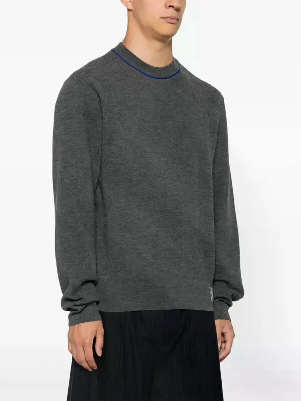 Burberry Equestrian Knight Intarsia Knit Sweater