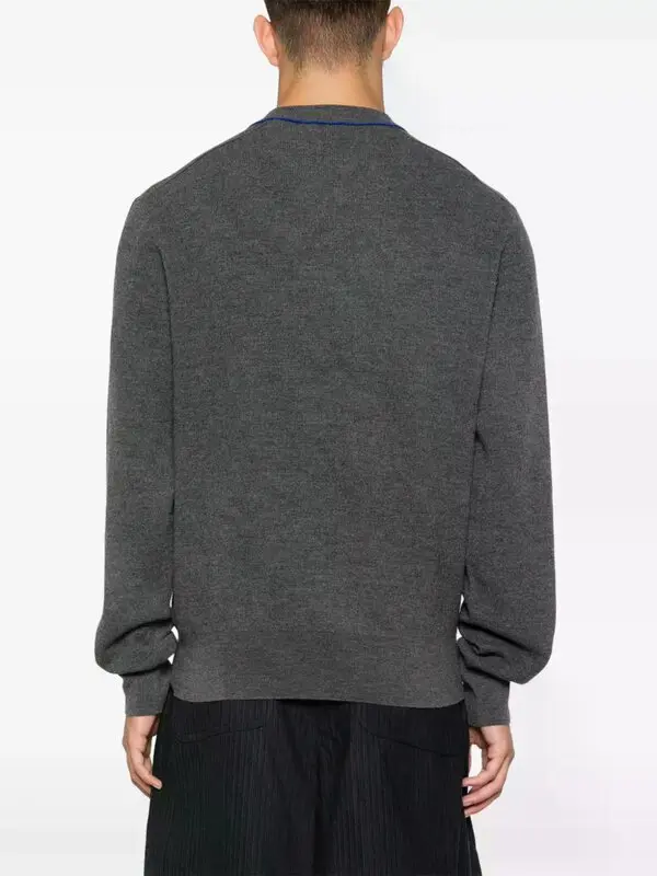 Burberry Equestrian Knight Intarsia Knit Sweater