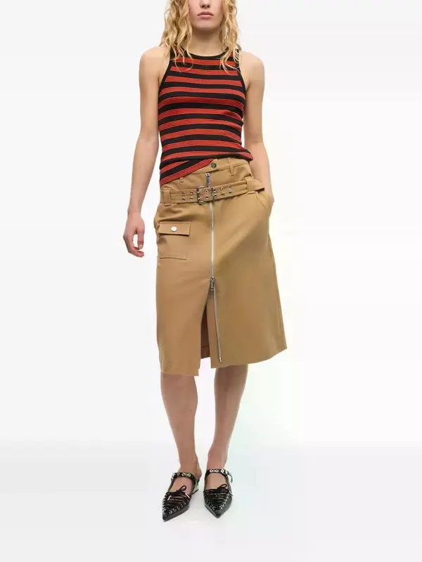 GANNI Striped Tank Top