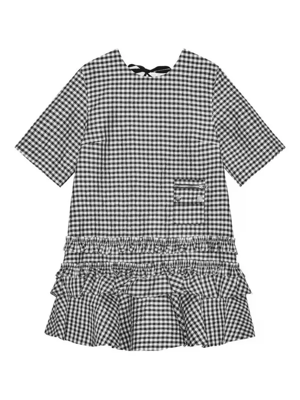 GANNI Gingham-print Dress