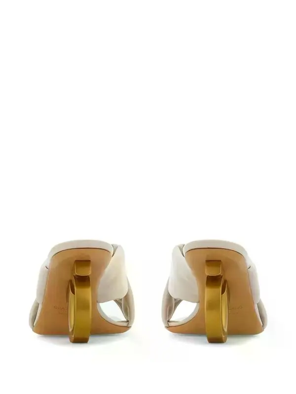 FERRAGAMO Crossover-strap Sculptural Heel Sandals - Neutrals