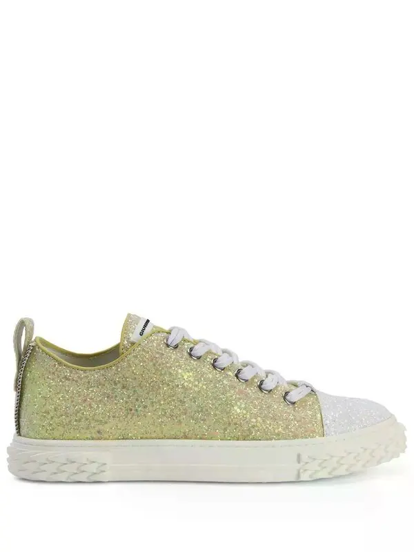 GIUSEPPE ZANOTTI Blabber Glitter Sneakers - Yellow
