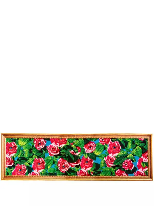SELETTI Roses With Eyes Mat - Multicolour