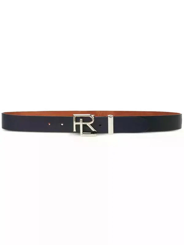 Ralph Lauren Logo-buckle Leather Belt - Blue