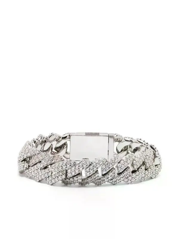 DARKAI Prong Pavé Gemstones Bracelet - Silver