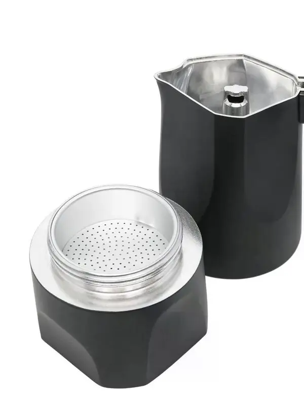ALESSI Ossidiana 3-cup Espresso Coffee Maker - Black