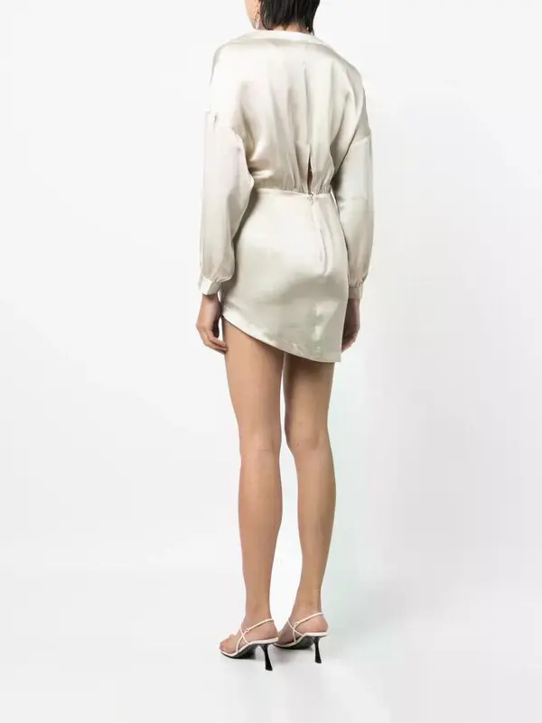 Michelle Mason Draped Mini Dress