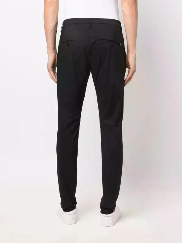 DONDUP Slim-cut Trousers - Black