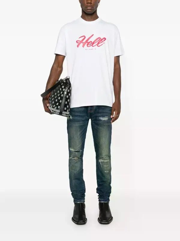 PURPLE BRAND Distressed Skinny Jeans