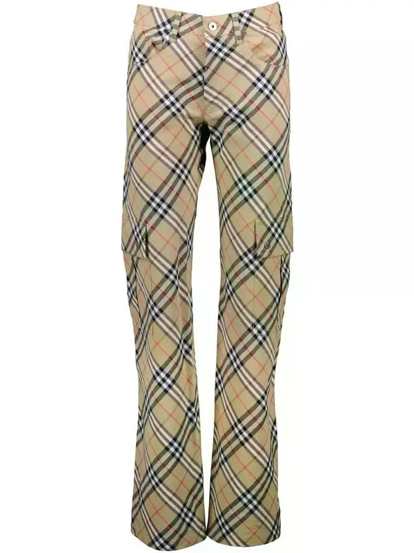Burberry Vintage Check Patterned Trousers - Neutrals