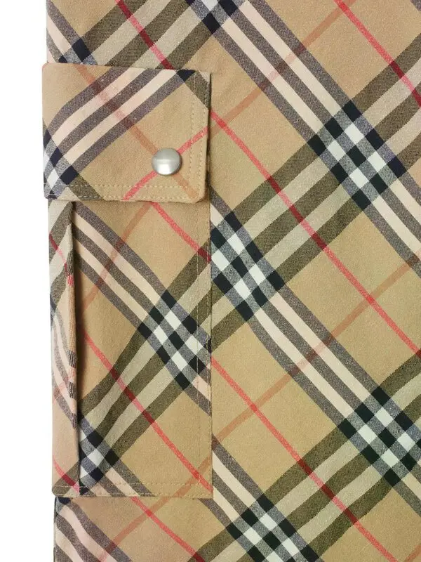 Burberry Checked Cargo Pants