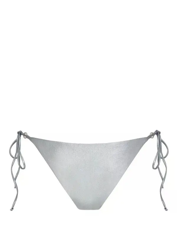 LET'S SWIM Metallic Bikini Bottoms