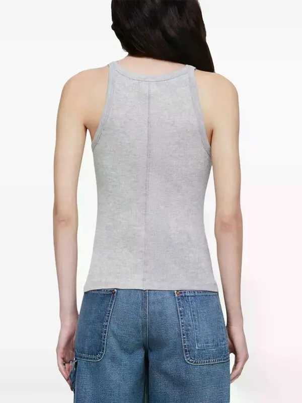 RE/DONE Ribbed Knit Tank Top - Grey