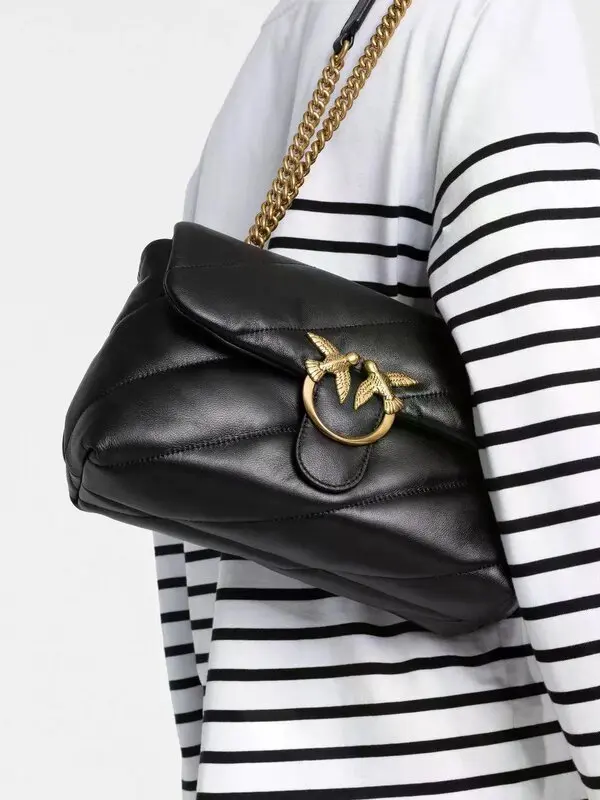 Pinko Medium Classic Love Bird Detail Shoulder Bag