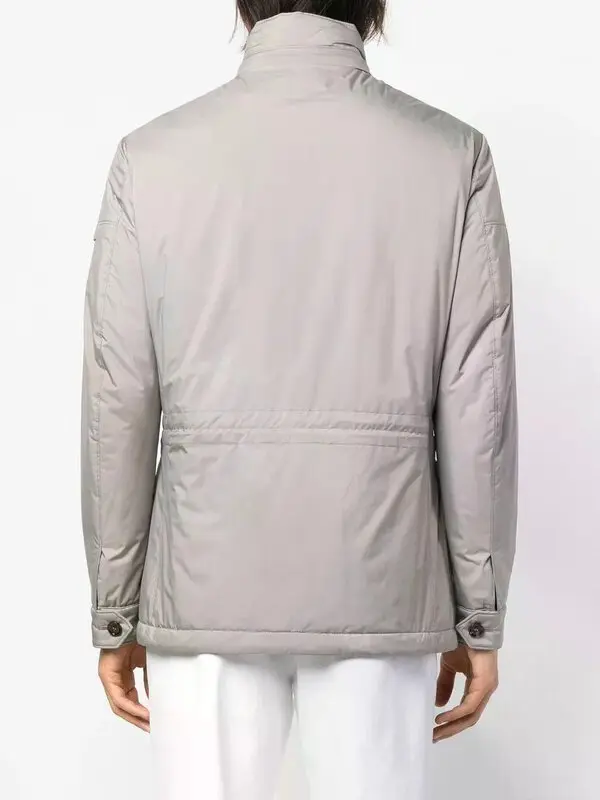 MOORER Long-sleeve Padded Jacket - Grey