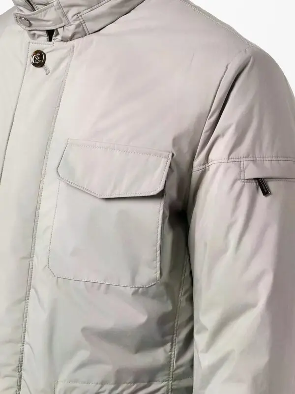 MOORER Long-sleeve Padded Jacket - Grey