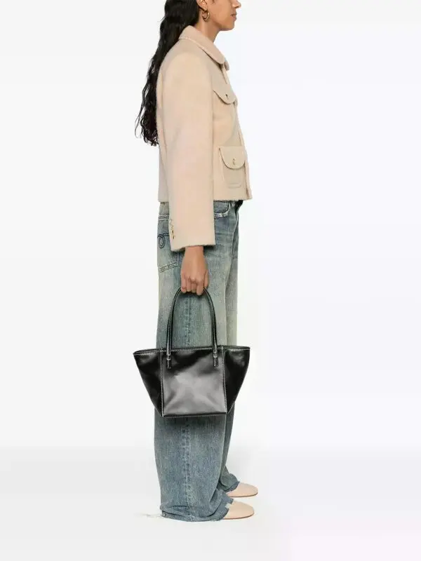 By Far Bar Leather Tote Bag