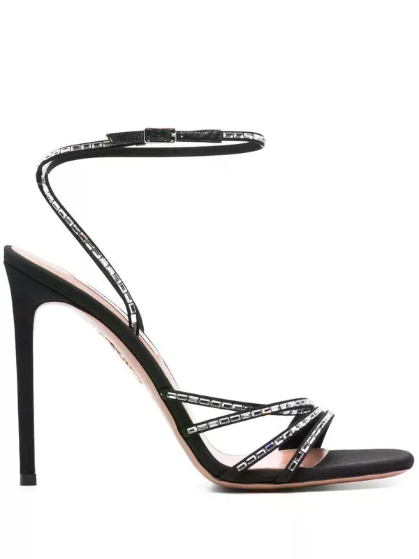 AQUAZZURA Mistica Crystal-embellished Stiletto Sandals