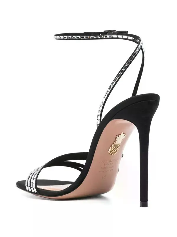 AQUAZZURA Mistica Crystal-embellished Stiletto Sandals