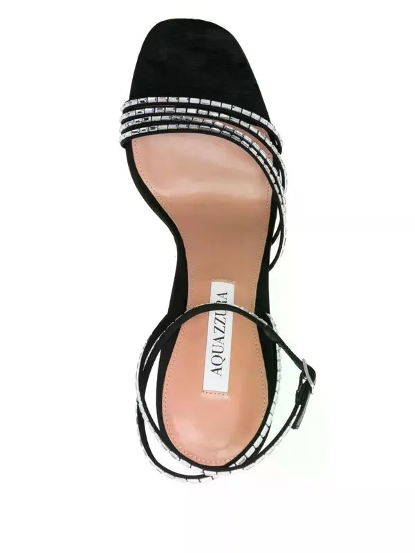 AQUAZZURA Mistica Crystal-embellished Stiletto Sandals