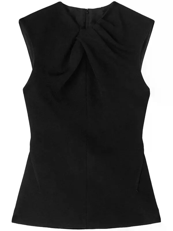JIL SANDER Pleat-detailing Sleeveless Top