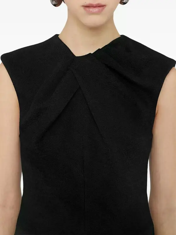 JIL SANDER Pleat-detailing Sleeveless Top