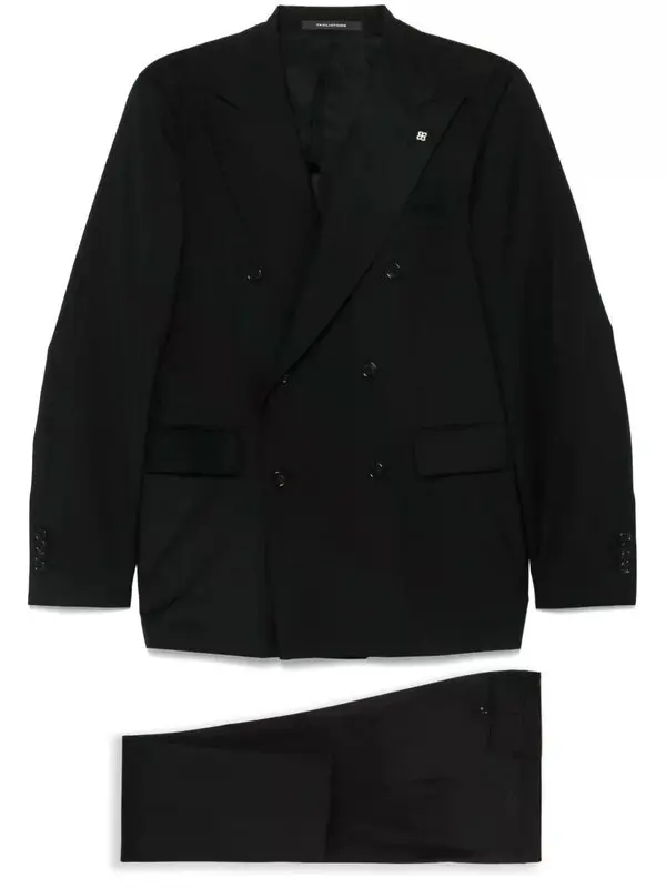 Tagliatore Virgin Wool Suit - Black