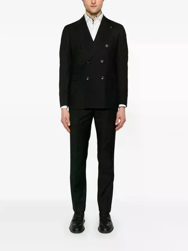 Tagliatore Virgin Wool Suit - Black