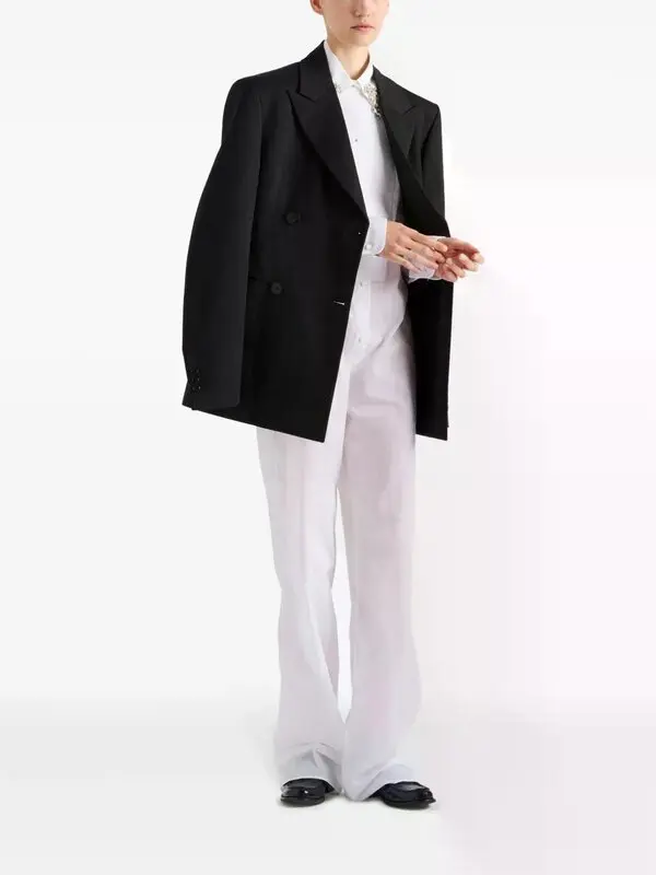 Prada Double-breasted Wool Blazer