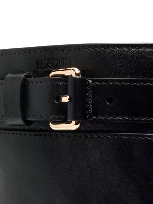 Moschino Tie Me Belted Bucket Bag