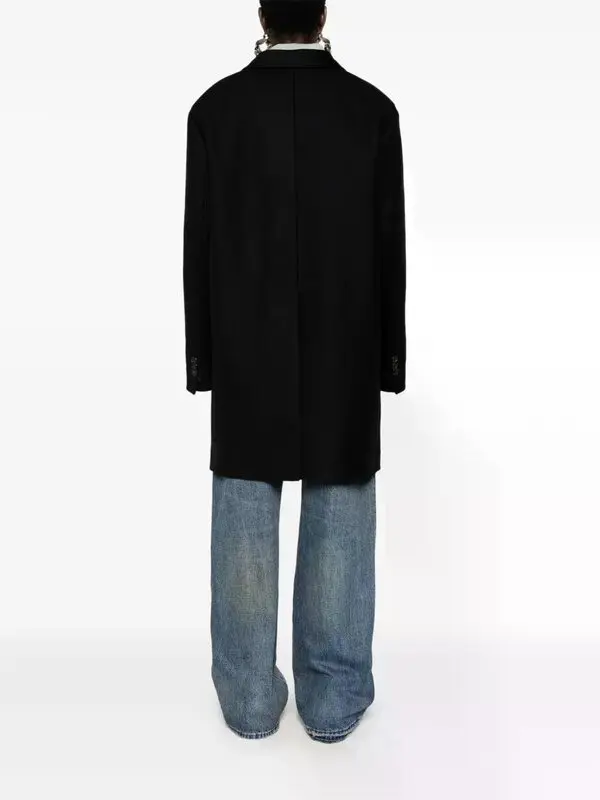 Dsquared2 Single-breasted Virgin Wool Blend Coat