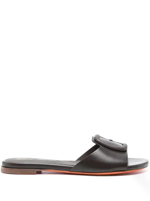 Santoni Decorative-buckle Slides