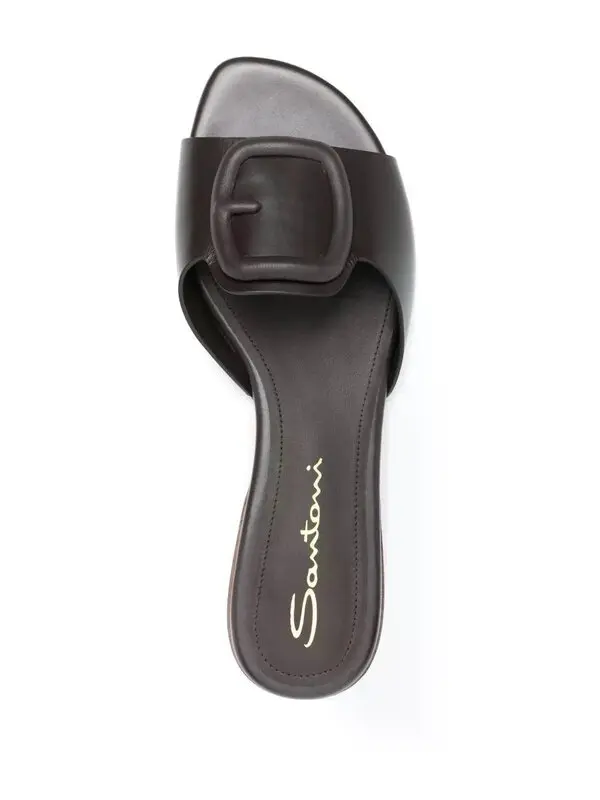 Santoni Decorative-buckle Slides